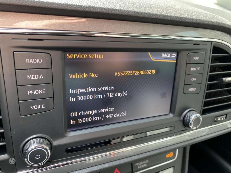 Black SEAT Leon 2014 in Marijampole, with an engine capacity of 1.97 L and mileage of 244 thousand km for 7950 €, photo 29 on AUTOMOTO.COM.LV