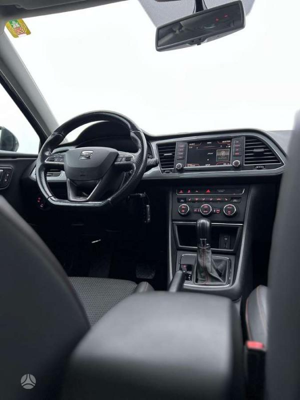 Black SEAT Leon 2015 in Kaunas, with an engine capacity of 1.97 L and mileage of 192 thousand km for 8999 €, photo 11 on AUTOMOTO.COM.LV