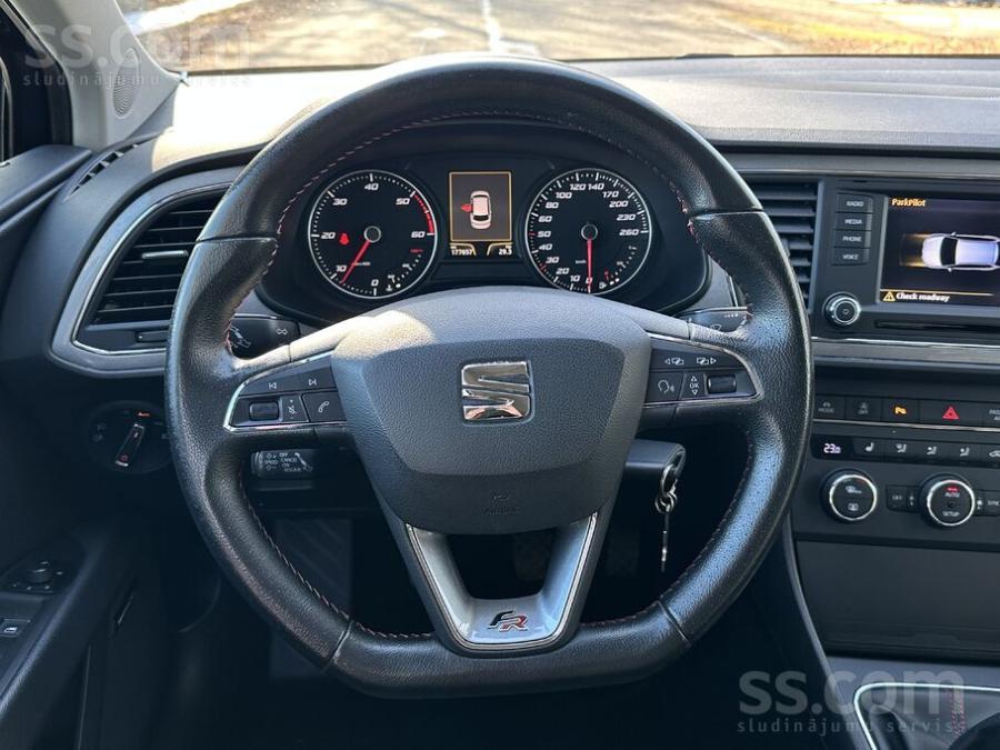 Melns SEAT Leon 2015 Tukums, ar dzinēja tilpumu 2.00 L un nobraukumu 178 tūkst. km par 8290 €, foto 16 vietnē AUTOMOTO.COM.LV