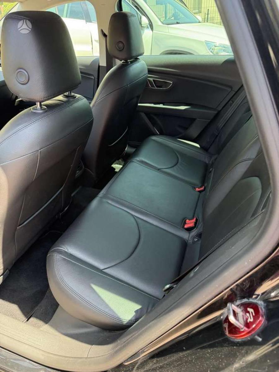 Black SEAT Leon 2015 in Kaunas, with an engine capacity of 1.40 L and mileage of 267 thousand km for 11500 €, photo 6 on AUTOMOTO.COM.LV