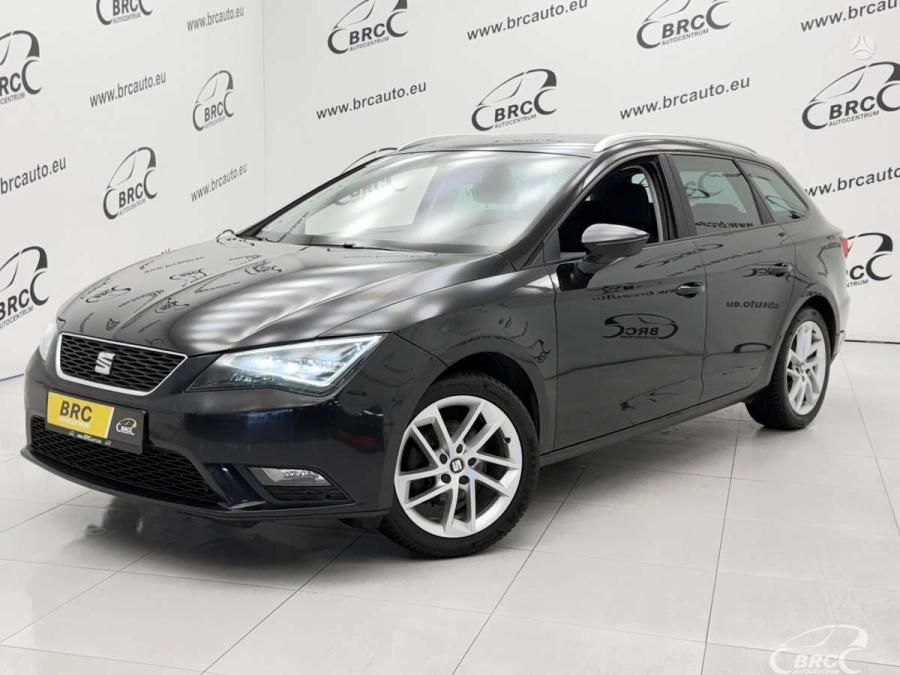 Black SEAT Leon 2015 in Vilnius, with an engine capacity of 1.60 L and mileage of 201 thousand km for 6300 €, photo 1 on AUTOMOTO.COM.LV