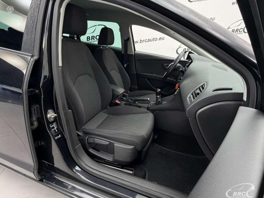 Black SEAT Leon 2015 in Vilnius, with an engine capacity of 1.60 L and mileage of 201 thousand km for 6300 €, photo 9 on AUTOMOTO.COM.LV