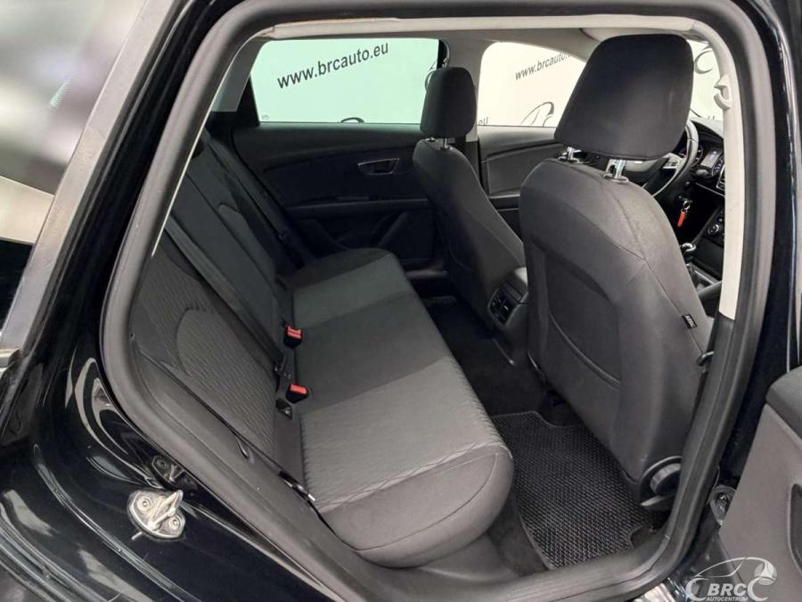 Black SEAT Leon 2015 in Vilnius, with an engine capacity of 1.60 L and mileage of 201 thousand km for 6300 €, photo 12 on AUTOMOTO.COM.LV