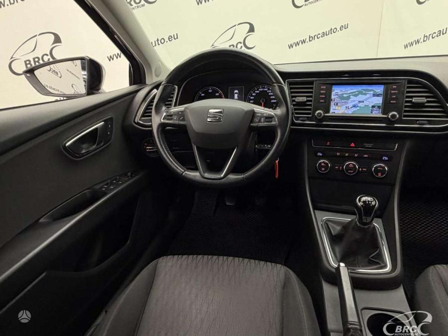 Black SEAT Leon 2015 in Vilnius, with an engine capacity of 1.60 L and mileage of 201 thousand km for 6300 €, photo 15 on AUTOMOTO.COM.LV