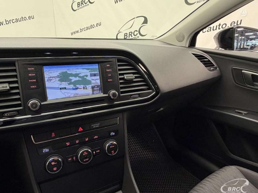 Black SEAT Leon 2015 in Vilnius, with an engine capacity of 1.60 L and mileage of 201 thousand km for 6300 €, photo 27 on AUTOMOTO.COM.LV