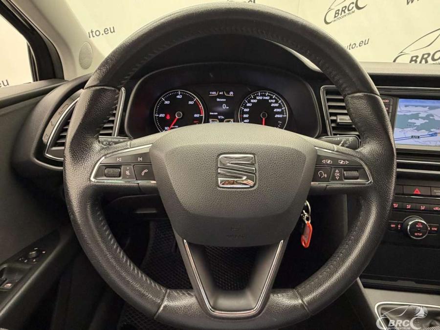 Black SEAT Leon 2015 in Vilnius, with an engine capacity of 1.60 L and mileage of 201 thousand km for 6300 €, photo 28 on AUTOMOTO.COM.LV