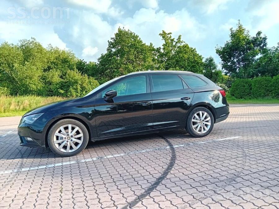 Black SEAT Leon 2016 in Ventspils, with an engine capacity of 2.00 L and mileage of 214 thousand km for 6400 €, photo 7 on AUTOMOTO.COM.LV