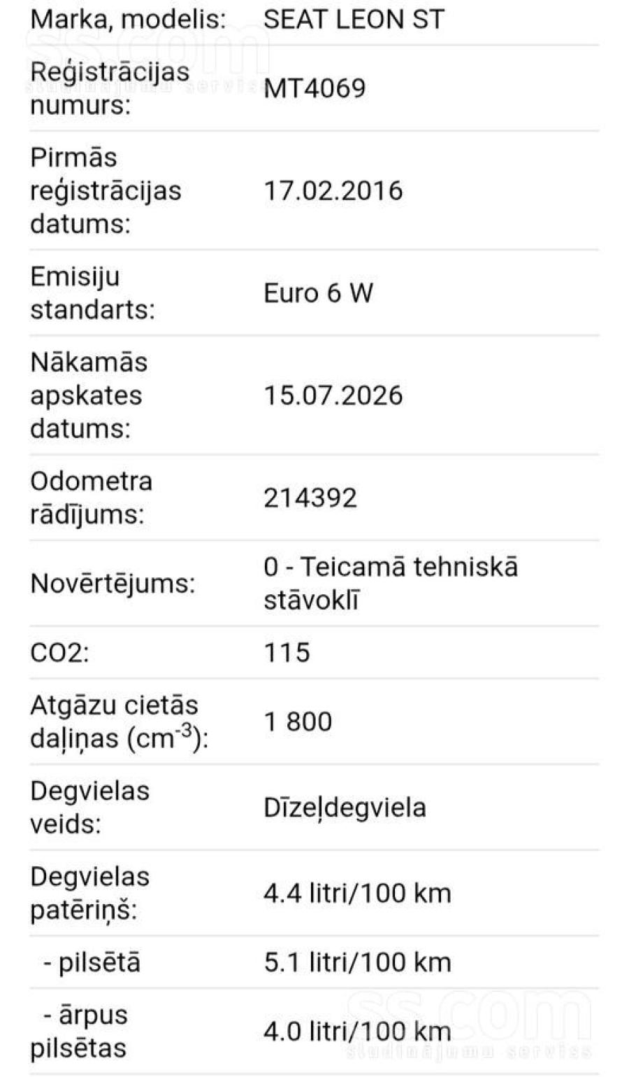 Black SEAT Leon 2016 in Ventspils, with an engine capacity of 2.00 L and mileage of 214 thousand km for 6400 €, photo 29 on AUTOMOTO.COM.LV