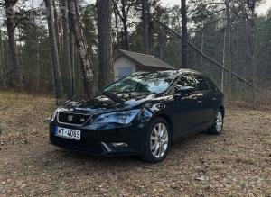 Black SEAT Leon 2016 in Riga, with an engine capacity of 2.00 L and mileage of 227 thousand km for 8350 €, photo  on AUTOMOTO.COM.LV