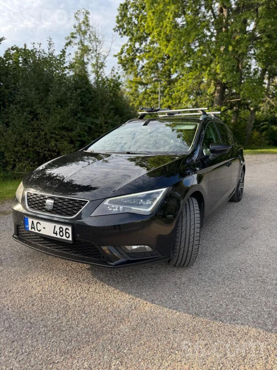 Black SEAT Leon 2016 in Talsi, with an engine capacity of 1.60 L and mileage of 306 thousand km for 7000 €, photo 4 on AUTOMOTO.COM.LV