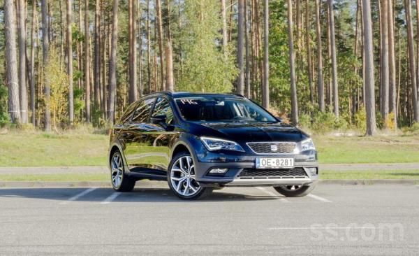 Black SEAT Leon 2016 in Riga, with an engine capacity of 2.00 L and mileage of 228 thousand km for 9990 €, photo 3 on AUTOMOTO.COM.LV