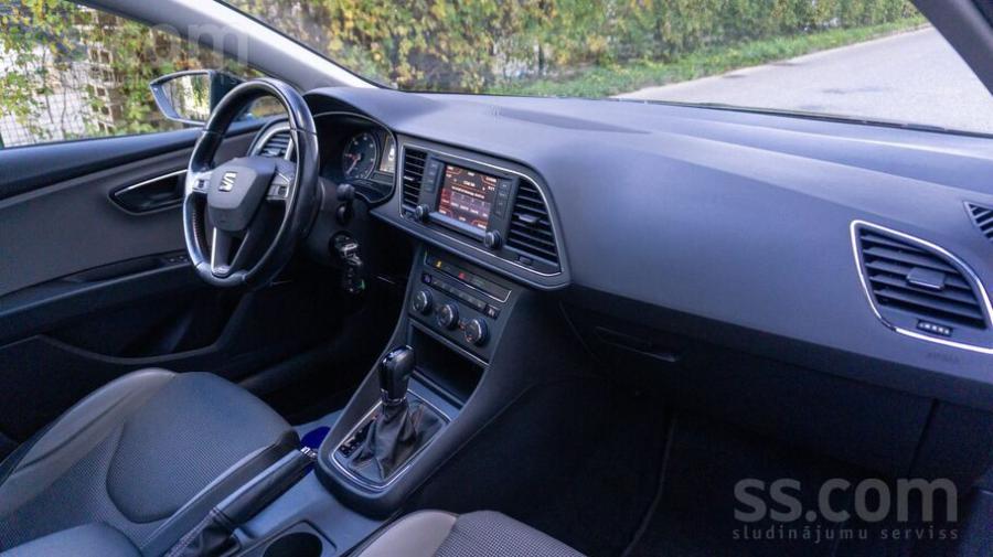 Melns SEAT Leon 2016 Rīga, ar dzinēja tilpumu 2.00 L un nobraukumu 228 tūkst. km par 9990 €, foto 12 vietnē AUTOMOTO.COM.LV