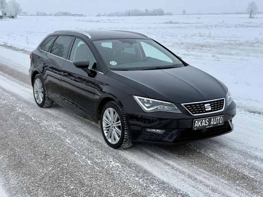 Melns SEAT Leon 2018 Vilkaviškis, ar dzinēja tilpumu 1.97 L un nobraukumu 211 tūkst. km par 11200 €, foto 2 vietnē AUTOMOTO.COM.LV