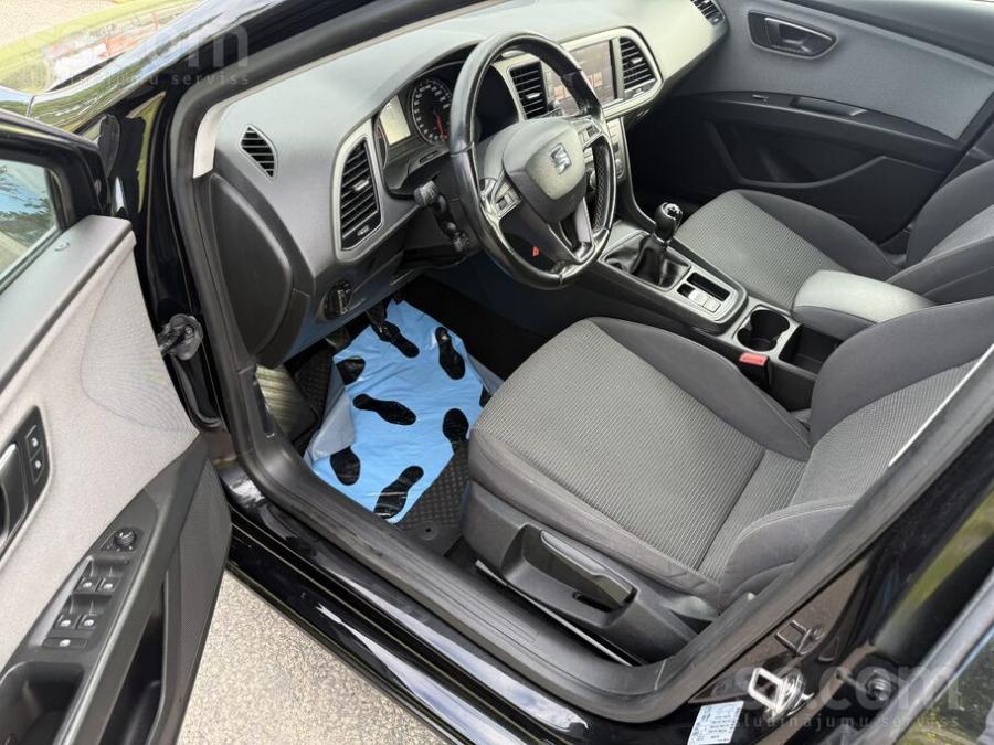 Black SEAT Leon 2018 in Ogre, with an engine capacity of 2.00 L and mileage of 242 thousand km for 7899 €, photo 13 on AUTOMOTO.COM.LV