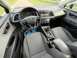 Black SEAT Leon 2018 in Ogre, with an engine capacity of 2.00 L and mileage of 242 thousand km for 7899 €, photo 14 on AUTOMOTO.COM.LV