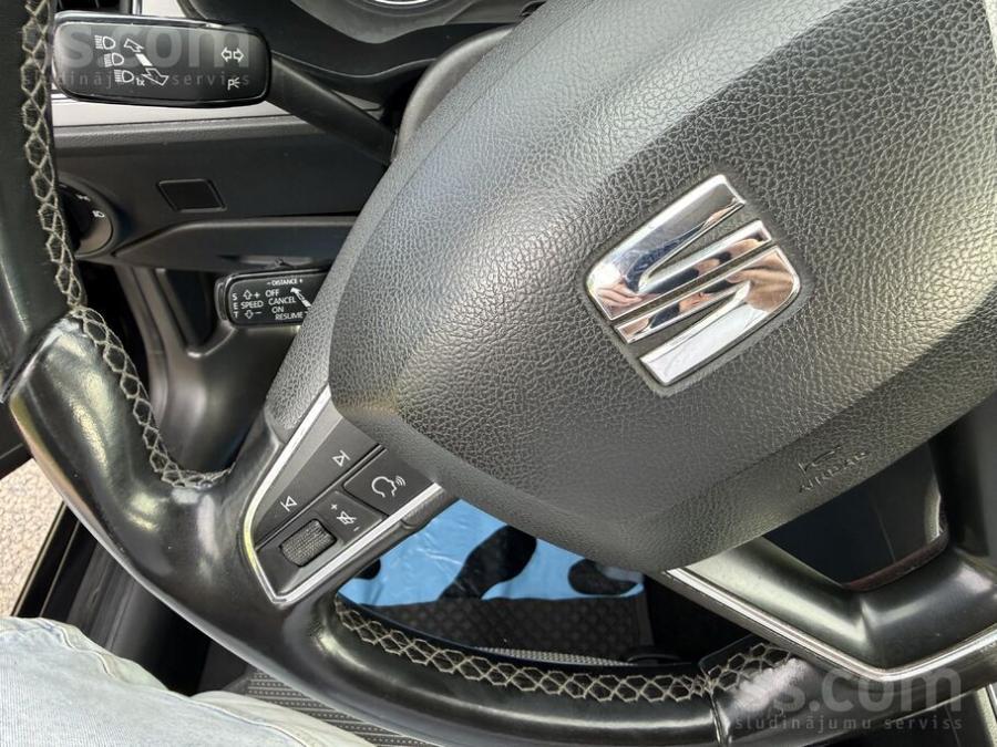 Black SEAT Leon 2018 in Ogre, with an engine capacity of 2.00 L and mileage of 242 thousand km for 7899 €, photo 19 on AUTOMOTO.COM.LV