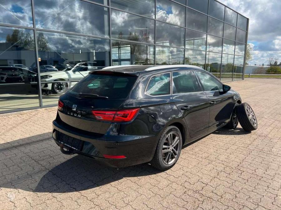 Black SEAT Leon 2018 in Prienai, with an engine capacity of 2.00 L and mileage of 231 thousand km for 9200 €, photo 6 on AUTOMOTO.COM.LV