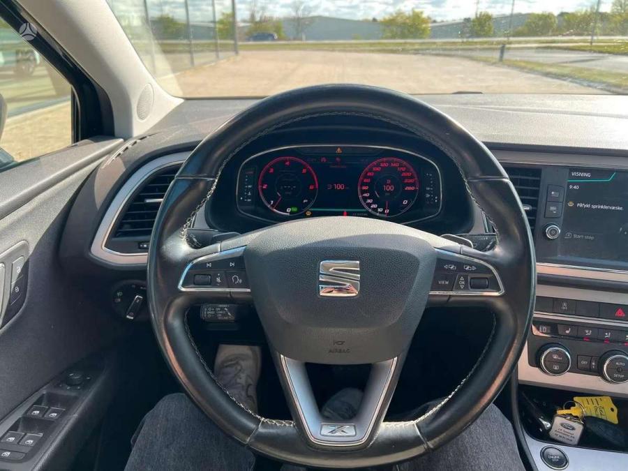 Black SEAT Leon 2018 in Prienai, with an engine capacity of 2.00 L and mileage of 231 thousand km for 9200 €, photo 12 on AUTOMOTO.COM.LV