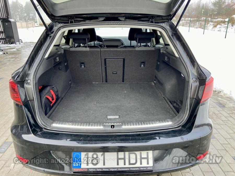 Black SEAT Leon 2019 in Rapla, with an engine capacity of 1.50 L and mileage of 165 thousand km for 9300 €, photo 12 on AUTOMOTO.COM.LV