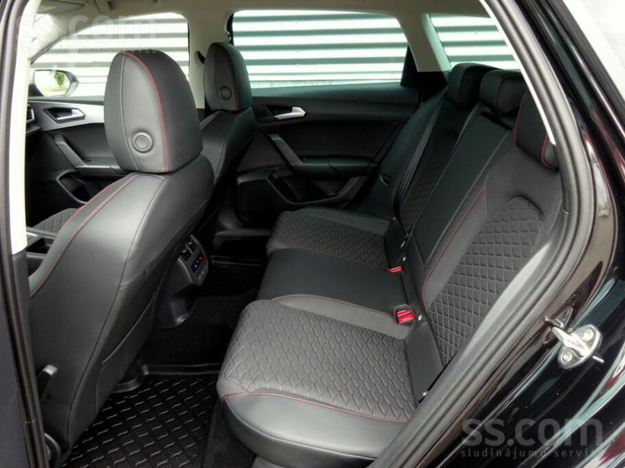 Black SEAT Leon 2020 in Riga, with an engine capacity of 2.00 L and mileage of 151 thousand km for 14900 €, photo 8 on AUTOMOTO.COM.LV