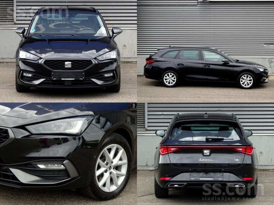 Black SEAT Leon 2020 in Riga, with an engine capacity of 2.00 L and mileage of 151 thousand km for 14900 €, photo 12 on AUTOMOTO.COM.LV