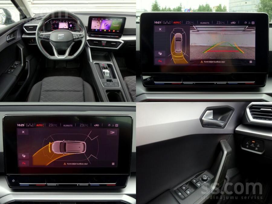 Black SEAT Leon 2020 in Riga, with an engine capacity of 2.00 L and mileage of 151 thousand km for 14900 €, photo 13 on AUTOMOTO.COM.LV