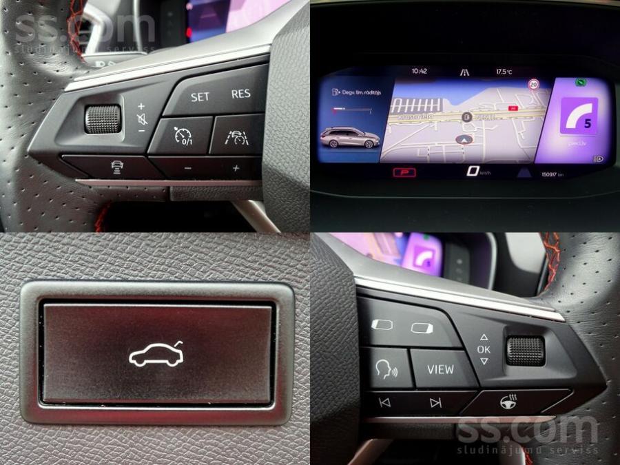 Black SEAT Leon 2020 in Riga, with an engine capacity of 2.00 L and mileage of 151 thousand km for 14900 €, photo 14 on AUTOMOTO.COM.LV