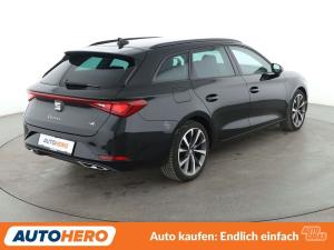 Black SEAT Leon 2021 in Kaunas, with an engine capacity of 1.50 L and mileage of 49 thousand km for 26046 €, photo 6 on AUTOMOTO.COM.LV