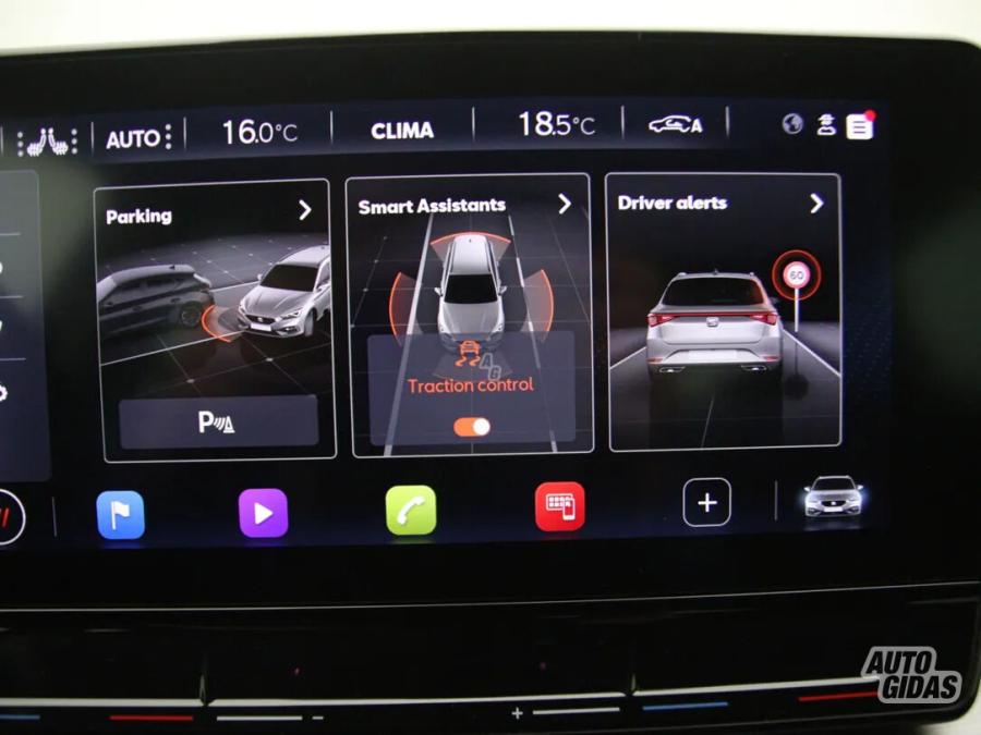 Black SEAT Leon 2021 in Vilnius, with an engine capacity of 2.00 L and mileage of 164 thousand km for 16699 €, photo 31 on AUTOMOTO.COM.LV