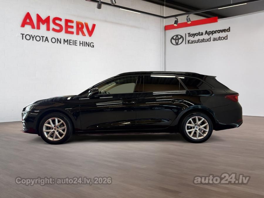 Black SEAT Leon 2021 in Tartu, with an engine capacity of 1.50 L and mileage of 69 thousand km for 15990 €, photo 4 on AUTOMOTO.COM.LV