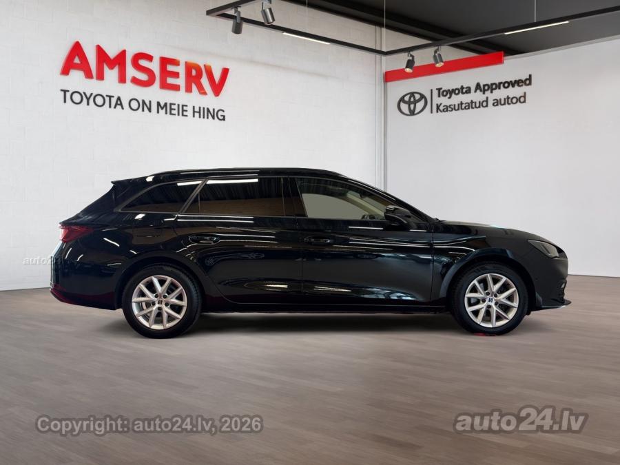 Black SEAT Leon 2021 in Tartu, with an engine capacity of 1.50 L and mileage of 69 thousand km for 15990 €, photo 5 on AUTOMOTO.COM.LV