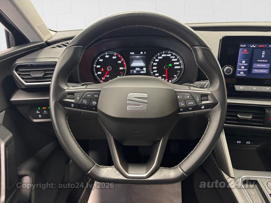 Black SEAT Leon 2021 in Tartu, with an engine capacity of 1.50 L and mileage of 69 thousand km for 15990 €, photo 13 on AUTOMOTO.COM.LV