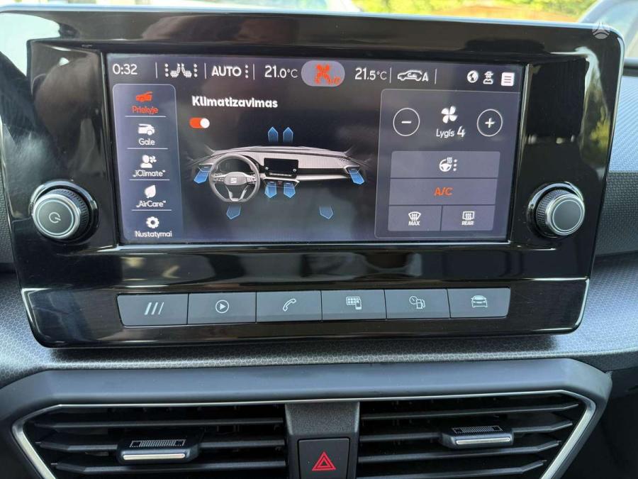 Melns SEAT Leon 2021 Klaipėda, ar dzinēja tilpumu 1.50 L un nobraukumu 161 tūkst. km par 8900 €, foto 20 vietnē AUTOMOTO.COM.LV