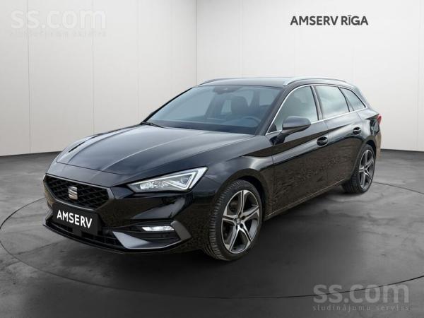 Black SEAT Leon 2021 in Riga, with an engine capacity of 2.00 L and mileage of 120 thousand km for 19900 €, photo 1 on AUTOMOTO.COM.LV