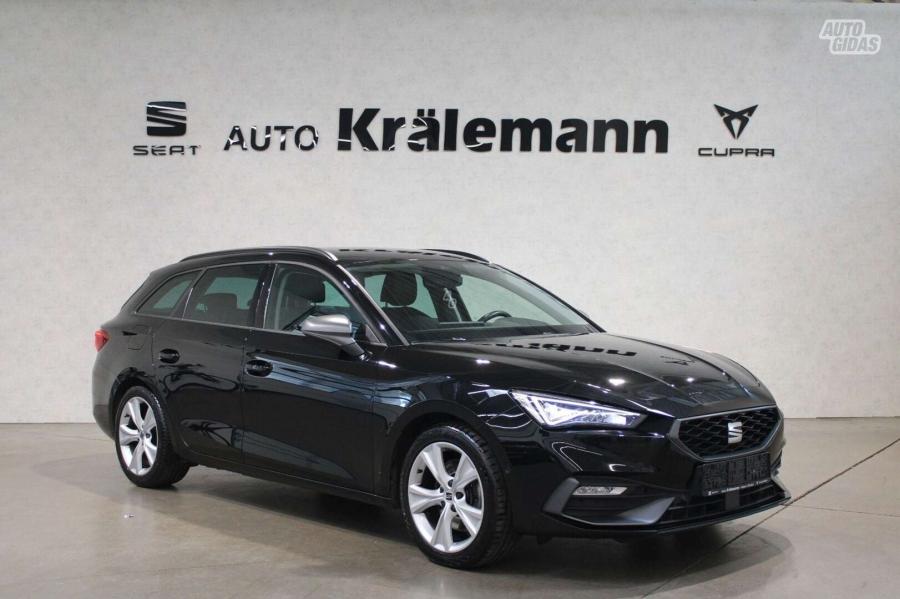 Melns SEAT Leon 2022 Kauņa, ar dzinēja tilpumu 2.00 L un nobraukumu 95 tūkst. km par 22735 €, foto 1 vietnē AUTOMOTO.COM.LV