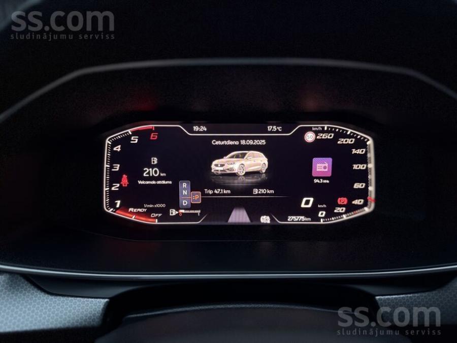 Black SEAT Leon 2022 in Ogre, with an engine capacity of 2.00 L and mileage of 276 thousand km for 12950 €, photo 21 on AUTOMOTO.COM.LV