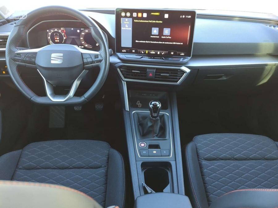 Melns SEAT Leon 2025 Kauņa, ar dzinēja tilpumu 1.50 L un nobraukumu 18 tūkst. km par 30065 €, foto 10 vietnē AUTOMOTO.COM.LV