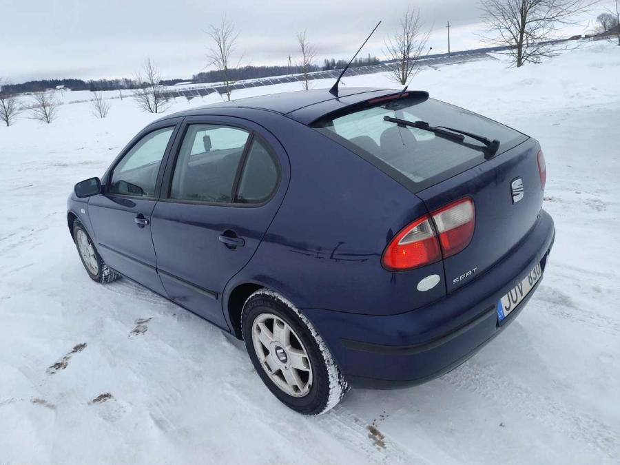 Blue SEAT Leon 2001 in Panevezys, with an engine capacity of 1.90 L and mileage of 360 thousand km for 999 €, photo 13 on AUTOMOTO.COM.LV