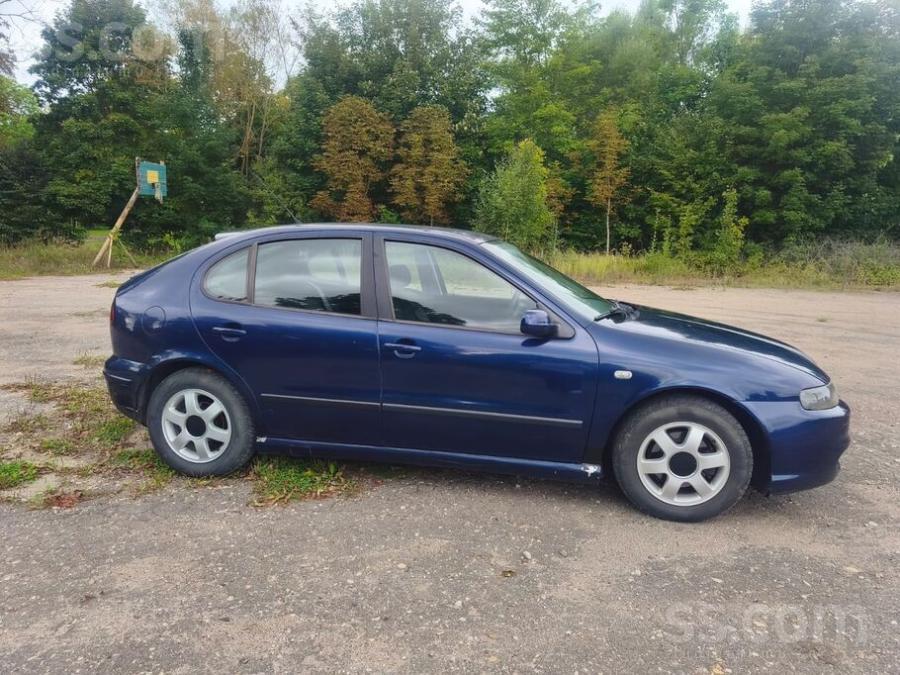 Blue SEAT Leon 2001 in Dobele, with an engine capacity of 1.90 L and mileage of 535 thousand km for 1500 €, photo 1 on AUTOMOTO.COM.LV