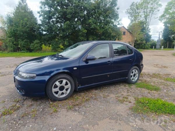 Blue SEAT Leon 2001 in Dobele, with an engine capacity of 1.90 L and mileage of 535 thousand km for 1500 €, photo 5 on AUTOMOTO.COM.LV