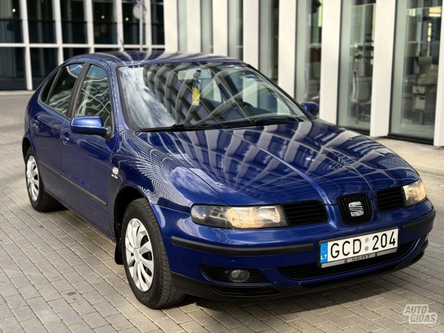 Синий Сеат Леон 2002 в Вильнюс, объемом двигателя 1.90 л и пробегом 308 тыс. км за 999 €, фото 1 на AUTOMOTO.COM.LV