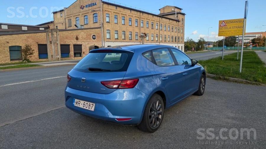 Blue SEAT Leon 2014 in Riga, with an engine capacity of 1.60 L and mileage of 343 thousand km for 6000 €, photo 4 on AUTOMOTO.COM.LV
