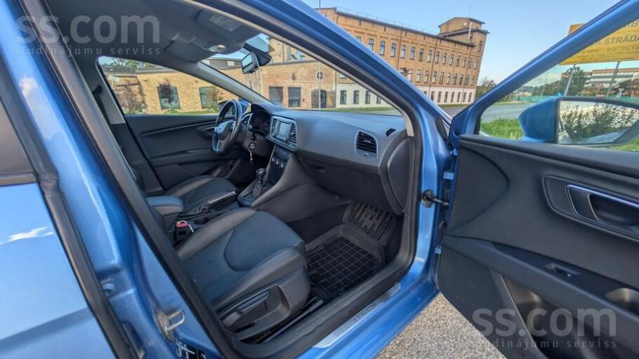 Blue SEAT Leon 2014 in Riga, with an engine capacity of 1.60 L and mileage of 343 thousand km for 6000 €, photo 12 on AUTOMOTO.COM.LV