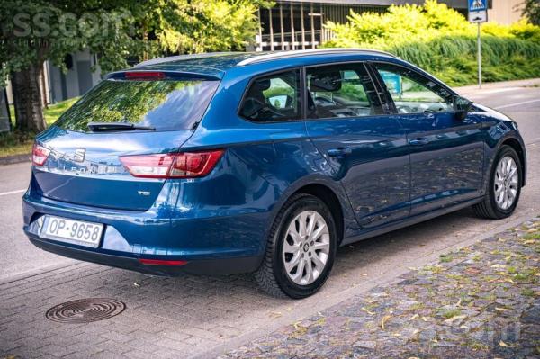 Blue SEAT Leon 2016 in Riga, with an engine capacity of 2.00 L and mileage of 246 thousand km for 6590 €, photo 4 on AUTOMOTO.COM.LV