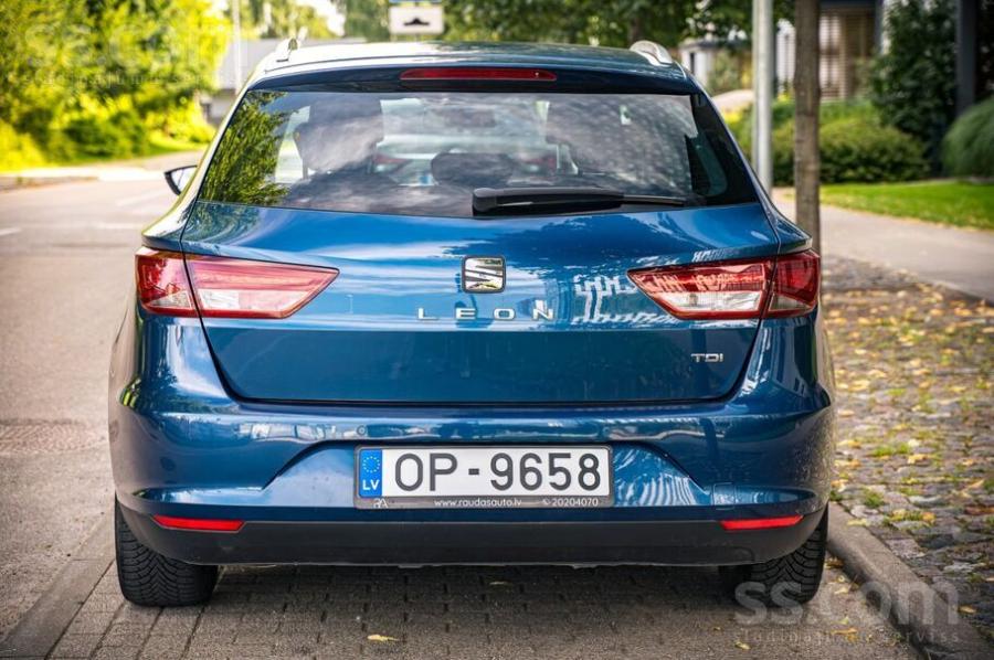 Zils SEAT Leon 2016 Rīga, ar dzinēja tilpumu 2.00 L un nobraukumu 246 tūkst. km par 6590 €, foto 6 vietnē AUTOMOTO.COM.LV