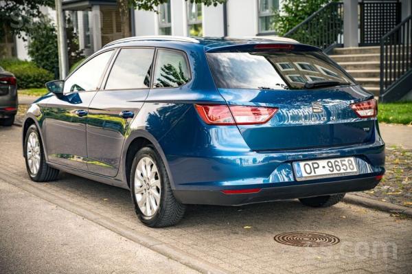 Blue SEAT Leon 2016 in Riga, with an engine capacity of 2.00 L and mileage of 246 thousand km for 6590 €, photo 6 on AUTOMOTO.COM.LV