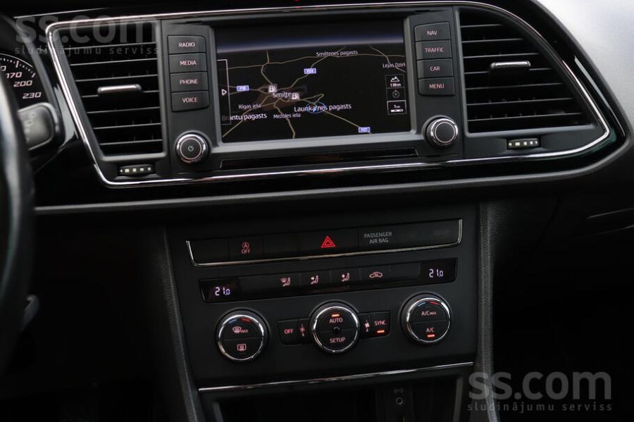 Blue SEAT Leon 2016 in Valmiera, with an engine capacity of 1.60 L and mileage of 294 thousand km for 5500 €, photo 20 on AUTOMOTO.COM.LV