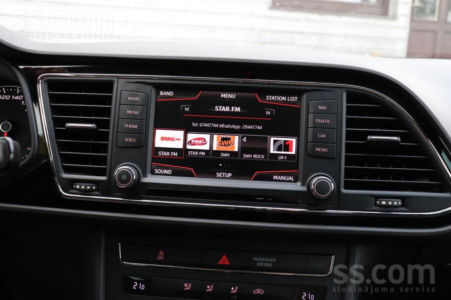 Blue SEAT Leon 2016 in Valmiera, with an engine capacity of 1.60 L and mileage of 294 thousand km for 5500 €, photo 21 on AUTOMOTO.COM.LV