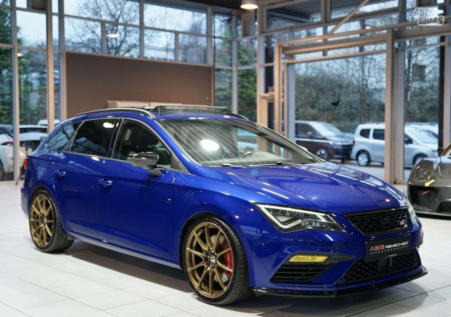 Blue SEAT Leon 2017 in Kaunas, with an engine capacity of 2.00 L and mileage of 95 thousand km for 26417 €, photo 6 on AUTOMOTO.COM.LV