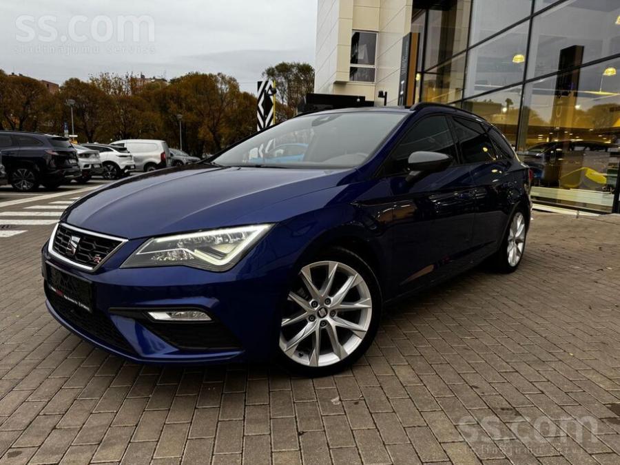 Blue SEAT Leon 2018 in Riga, with an engine capacity of 2.00 L and mileage of 209 thousand km for 11390 €, photo 1 on AUTOMOTO.COM.LV